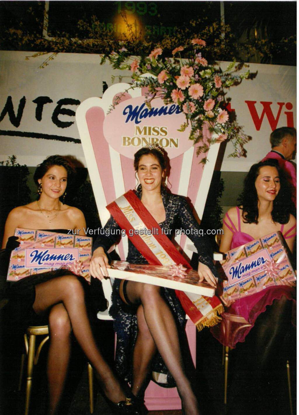 Neue Bilder: Adriana Zartl Miss Bonbon 1993, Alexandra Mady Miss Bonbon ...