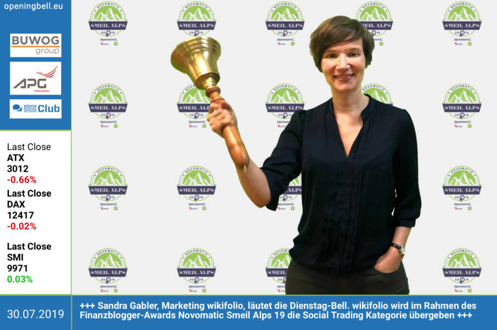 Sandra Gabler läutet die Opening Bell für Dienstag | boerse-social.com
