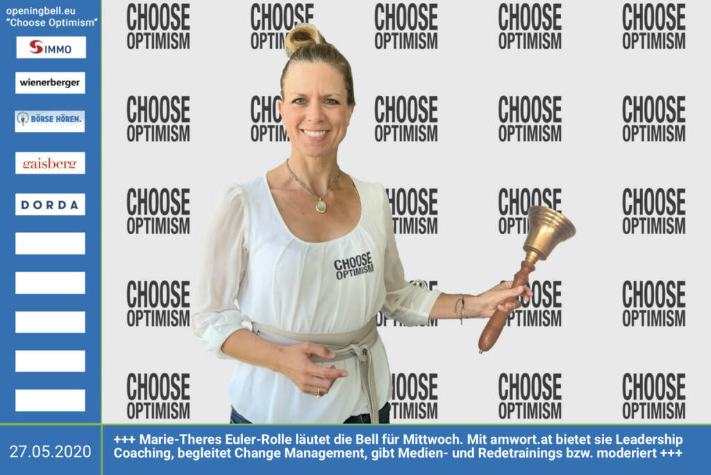 Marie-Theres Euler-Rolle läutet die Long Distance Opening Bell für ...